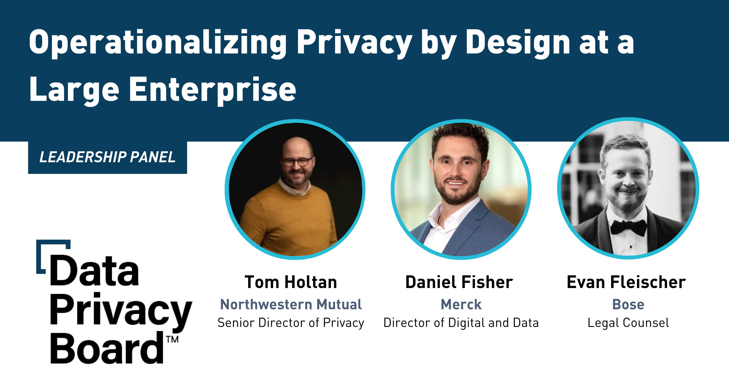 Operationalizing Privacy by Design at a Large Enterprise